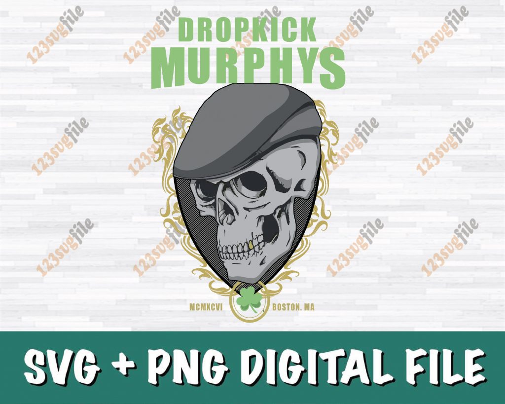 Skelly Skull Dropkick Murphys Retro Skull Est. 1996 Essential St ...