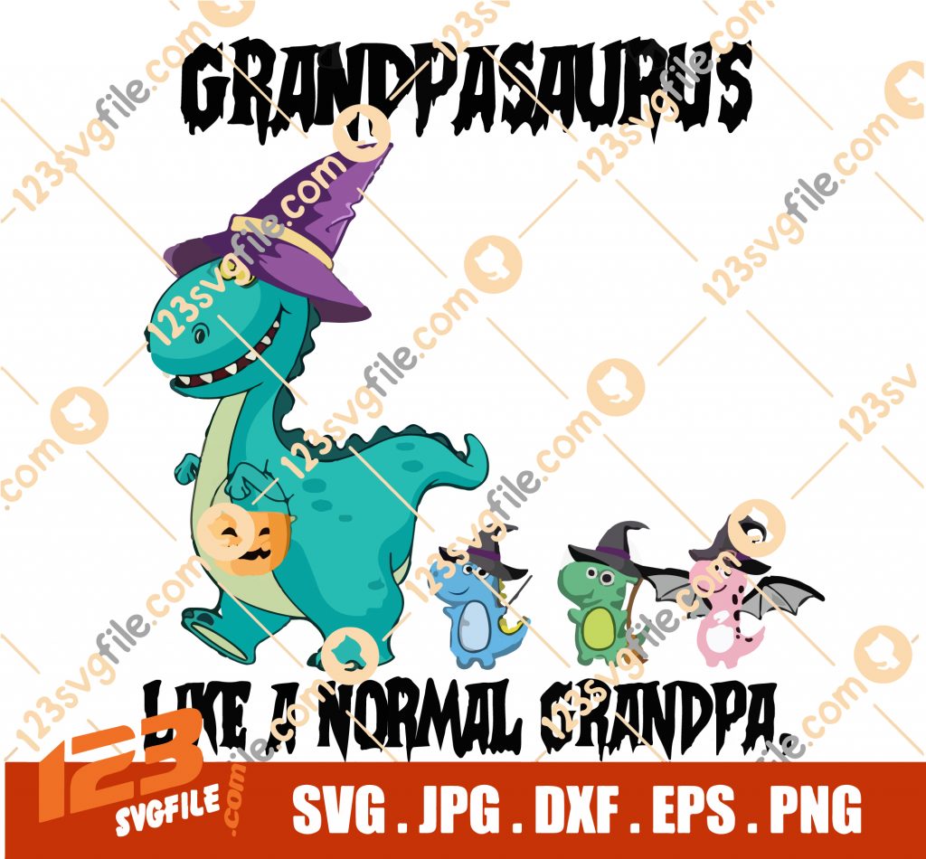 Grandpasaurus Png, Happy Halloween Png, Grandpa Gift Png - 123svgfile