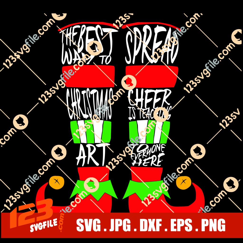 Elf Teacher Svg, Elf Christmas Svg, Quotes Cheer Art teacher Svg ...