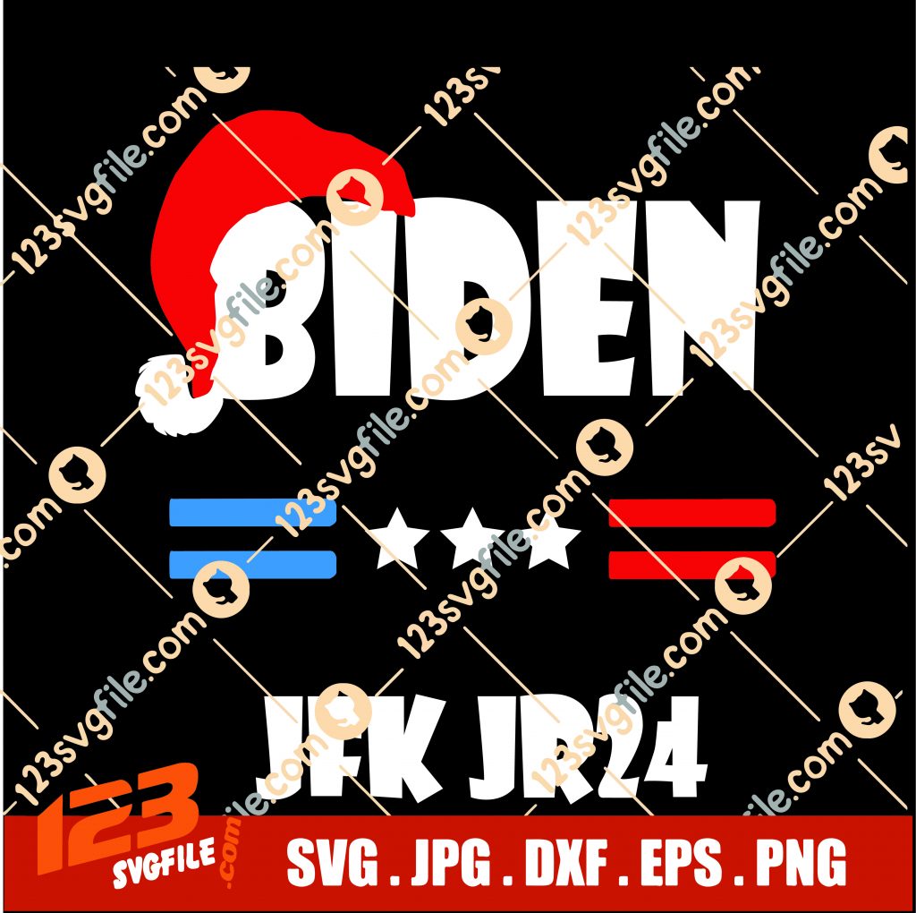 Joe Biden Svg, Jfk Jr24 Svg, Santa Hat Svg, Xmas Svg - 123svgfile