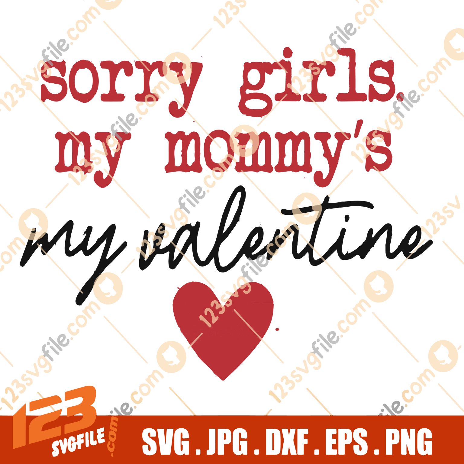 My first Valentine’s Day SVG PNG DXF EPS Files For Cricut Cameo Silhouette - 123svgfile