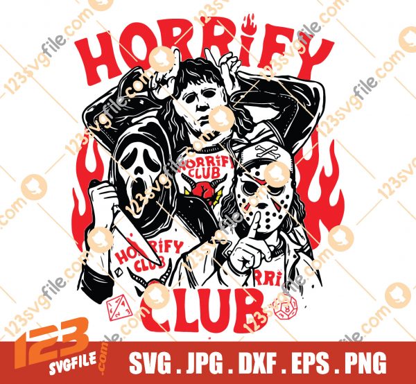 Transparent Halloween Horrify Club PNG | Halloween SVG | Horror movie ...